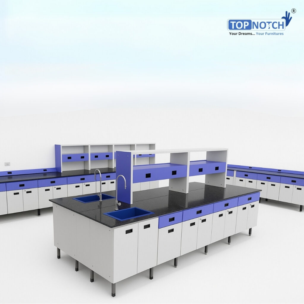 Modular Laboratory Leg Space Pedestal | Open Under-Bench Frame (No ...