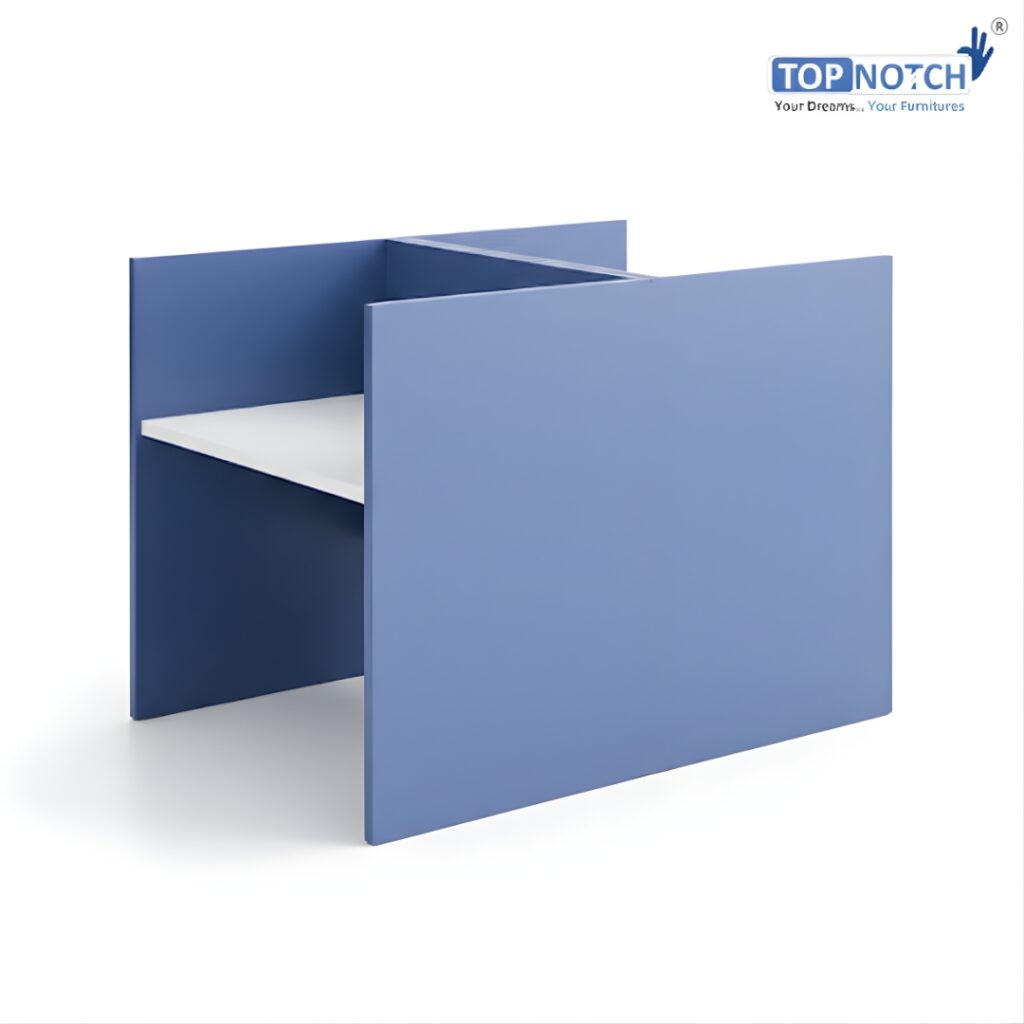 2-Seater Library Reading Table 900W × 1100D × 1200H mm | Dual Student ...