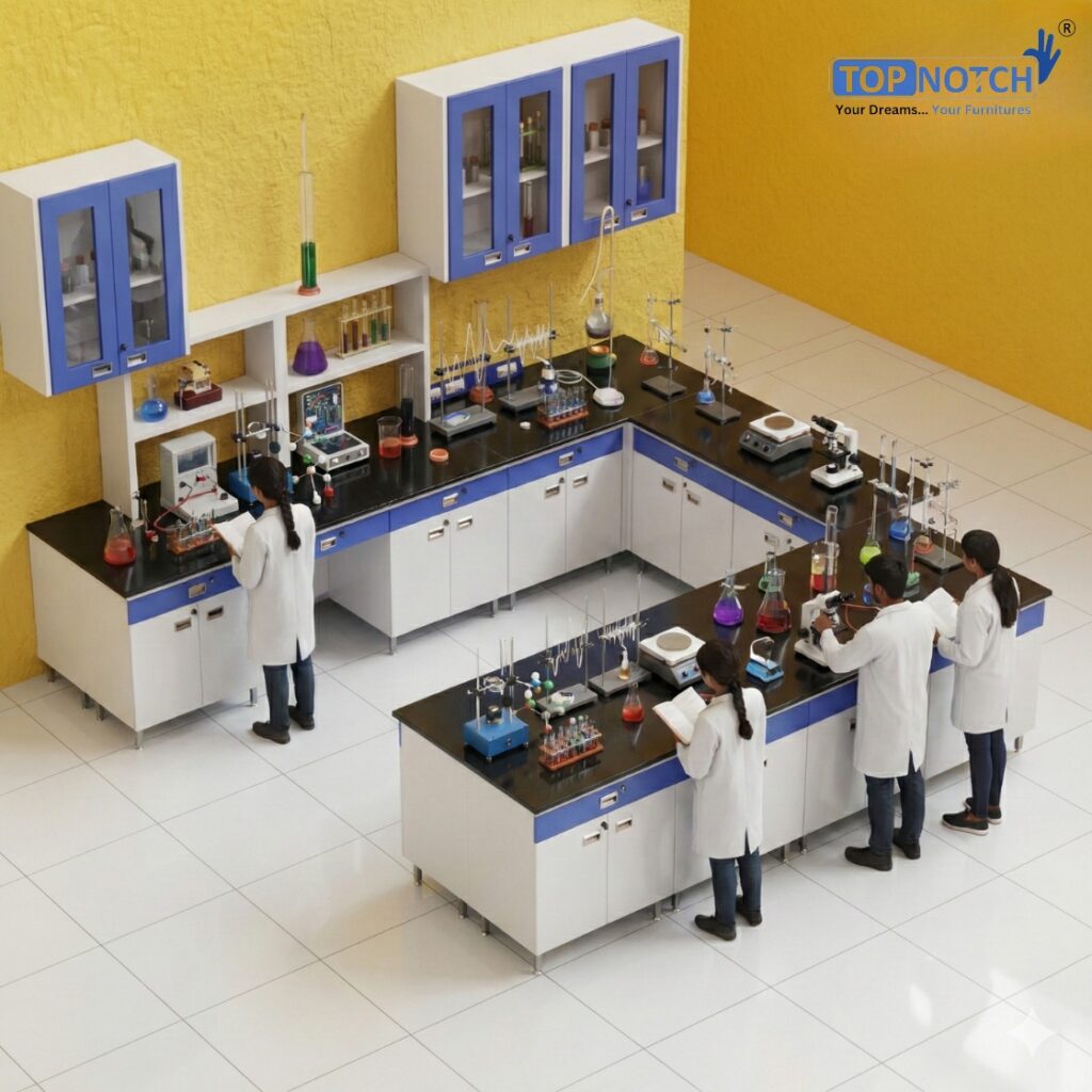 Chemistry Laboratory Furniture System | Modular Island & Wall Benches ...
